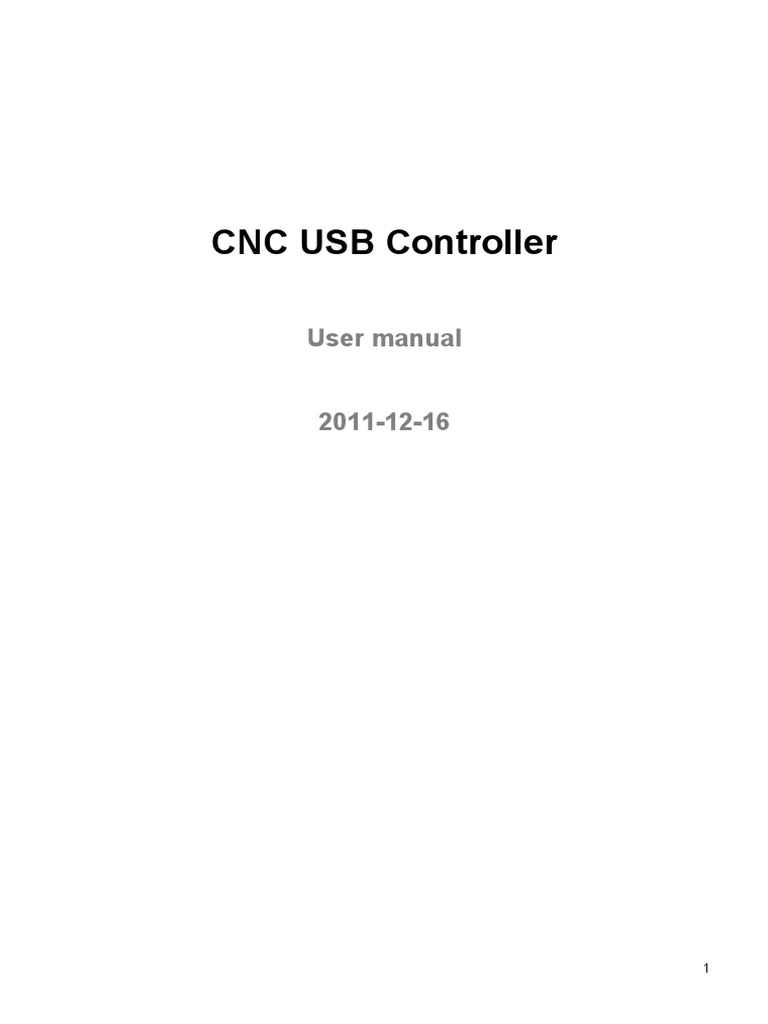CNC Usb Controller | PDF | Installation (Computer Programs) | Usb