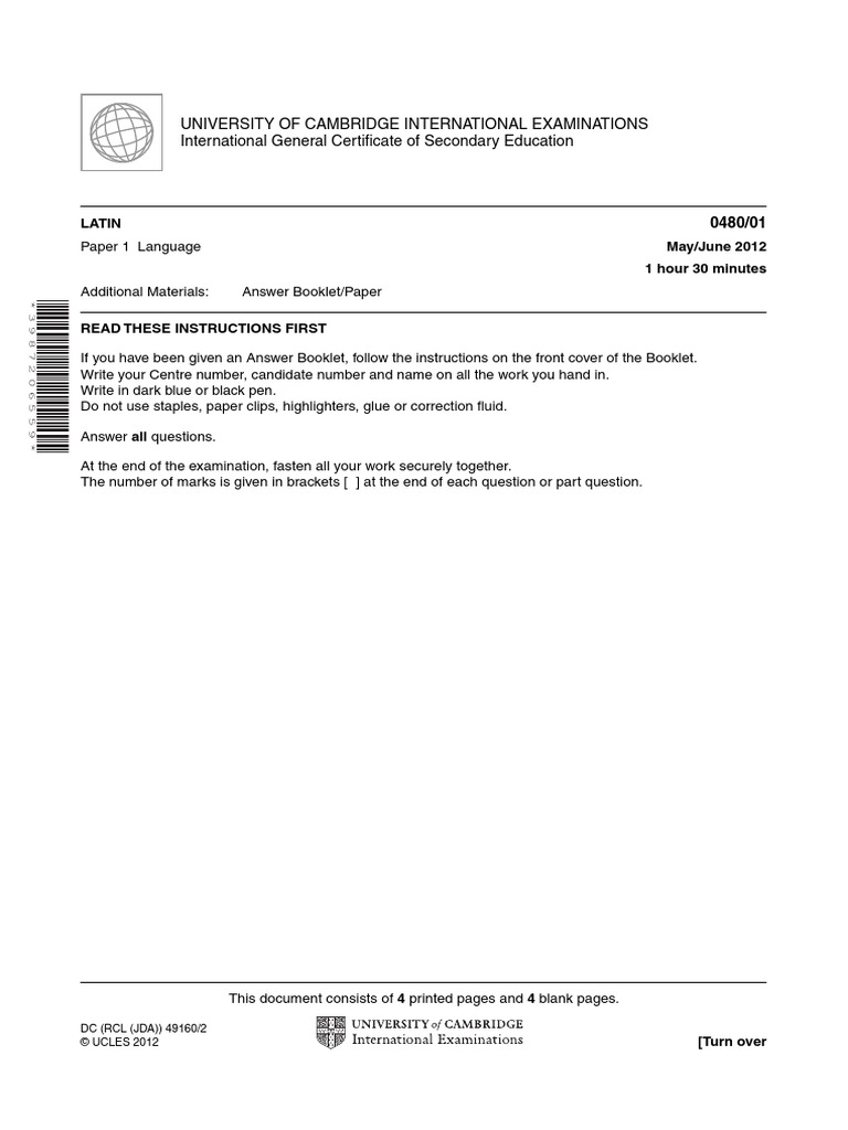 Cie 2012 | PDF | Universities And Colleges | Cambridge