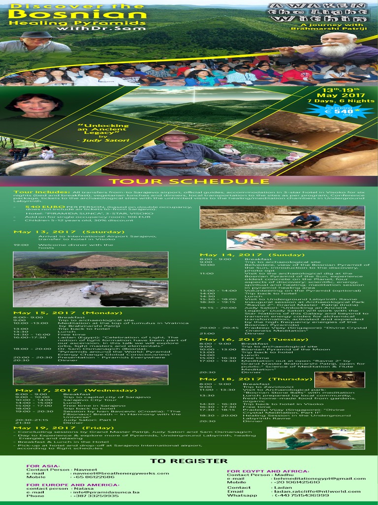 Bosnian Pyramid Tour Flyer General | PDF