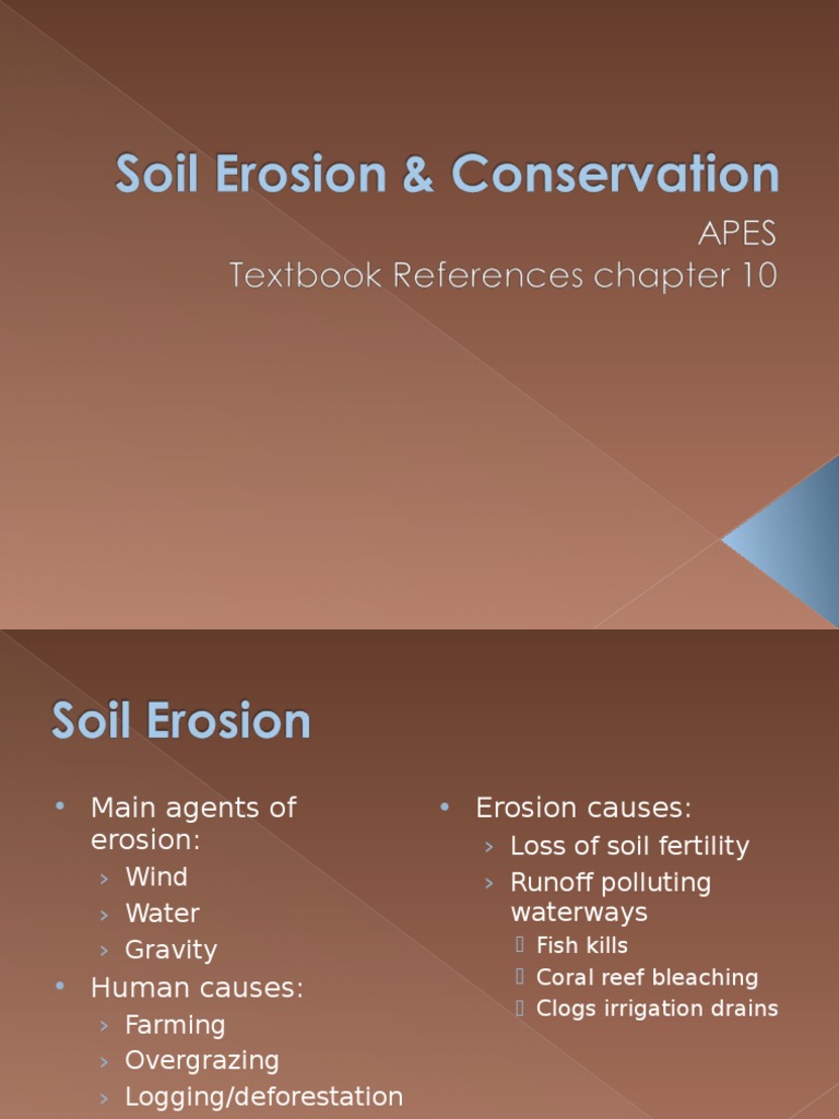 Soil Erosion Conservation | PDF | Soil | Agriculture