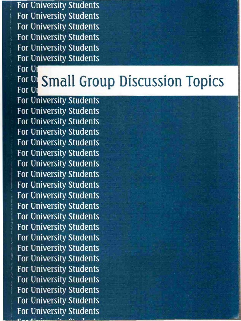 Small Group Discussions Blue | PDF