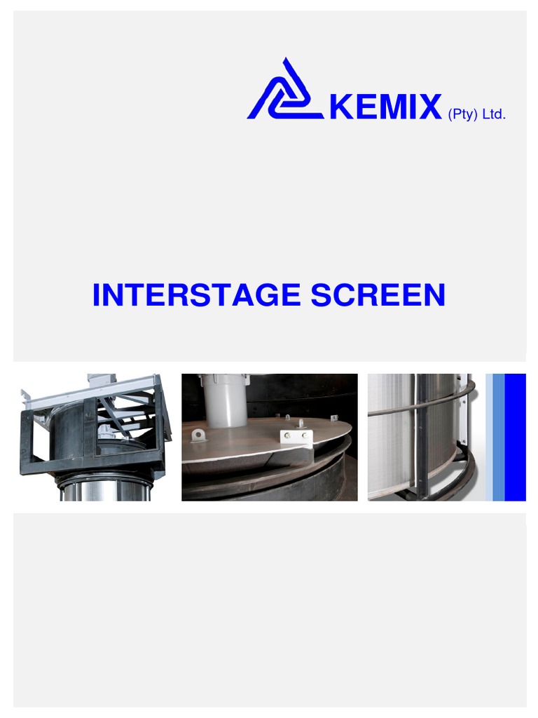 Kemix Interstage Screen Brochure | PDF | Multistage Rocket | Pump