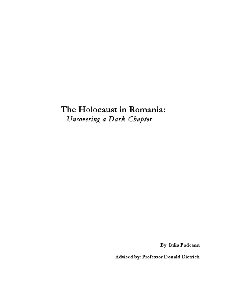 Holocaust in Romania: A Historical Overview | PDF | Romania | Antisemitism