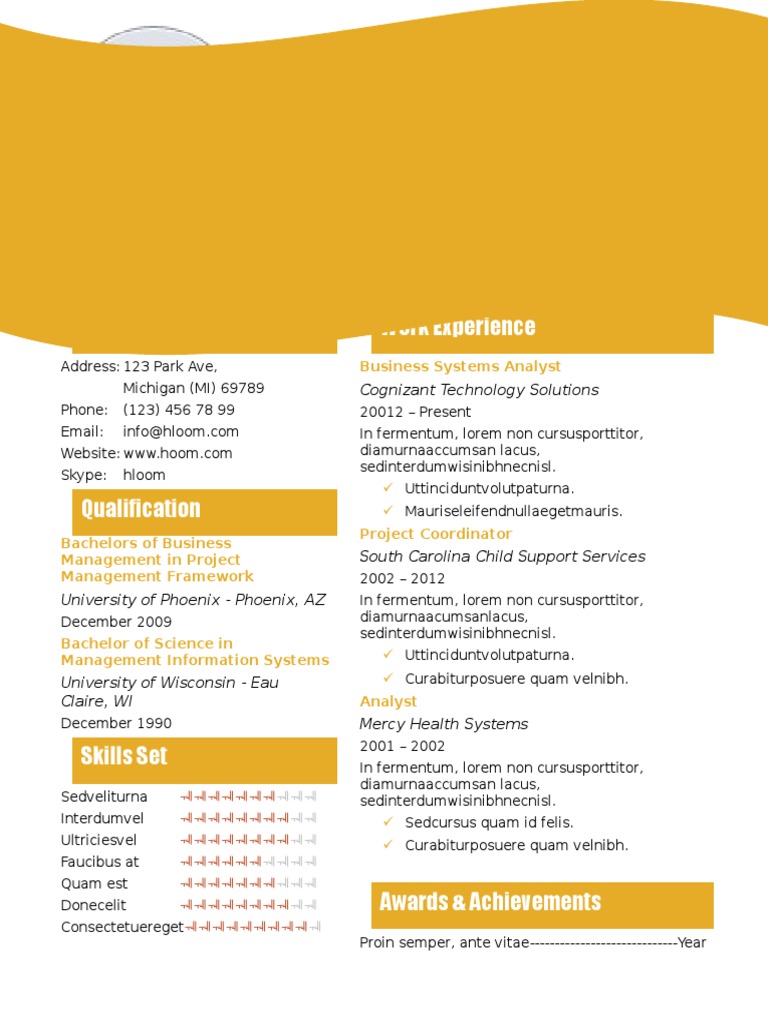 Formato de Curriculum Joram | PDF | Communication | Computing