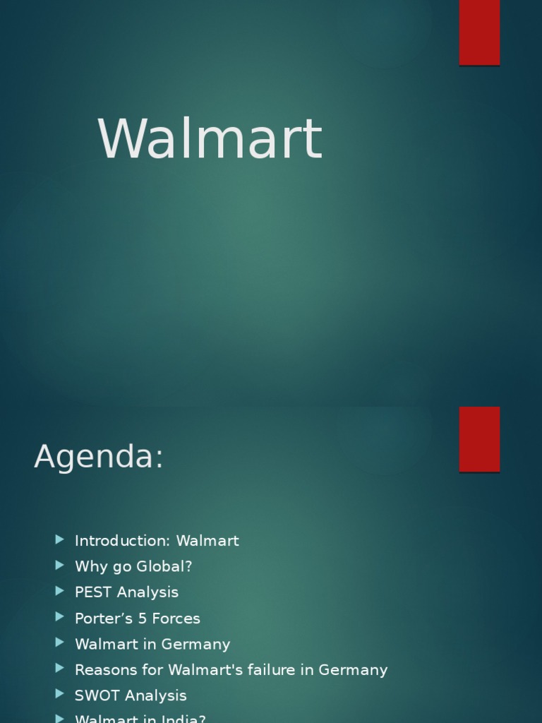 3 RMS - Walmart (Presentation) | PDF | Walmart | Retail
