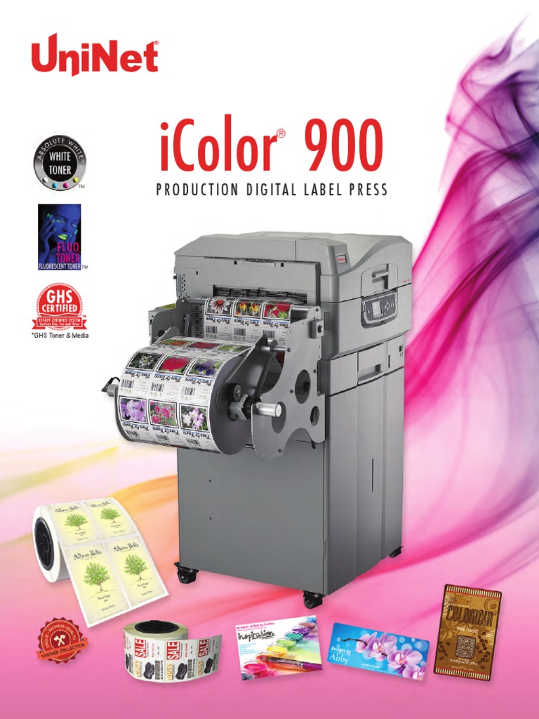 Uninet Icolor 900 Brochure | PDF | Printer (Computing) | Printing