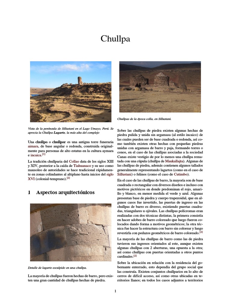 Chullpa | PDF | Personas