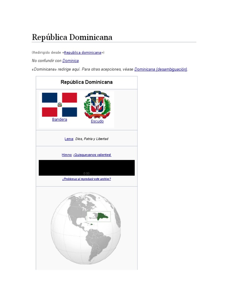 Rep Dom | PDF | República Dominicana | Cristobal colon