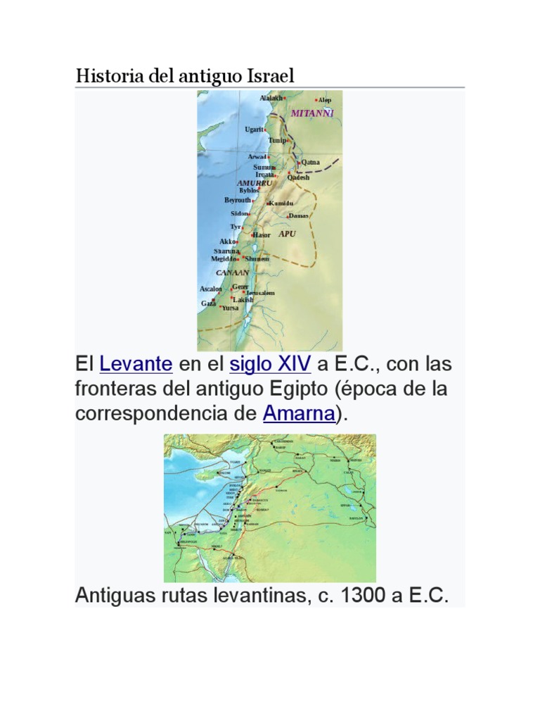 Historia Del Antiguo Israel | PDF | David | Canaán