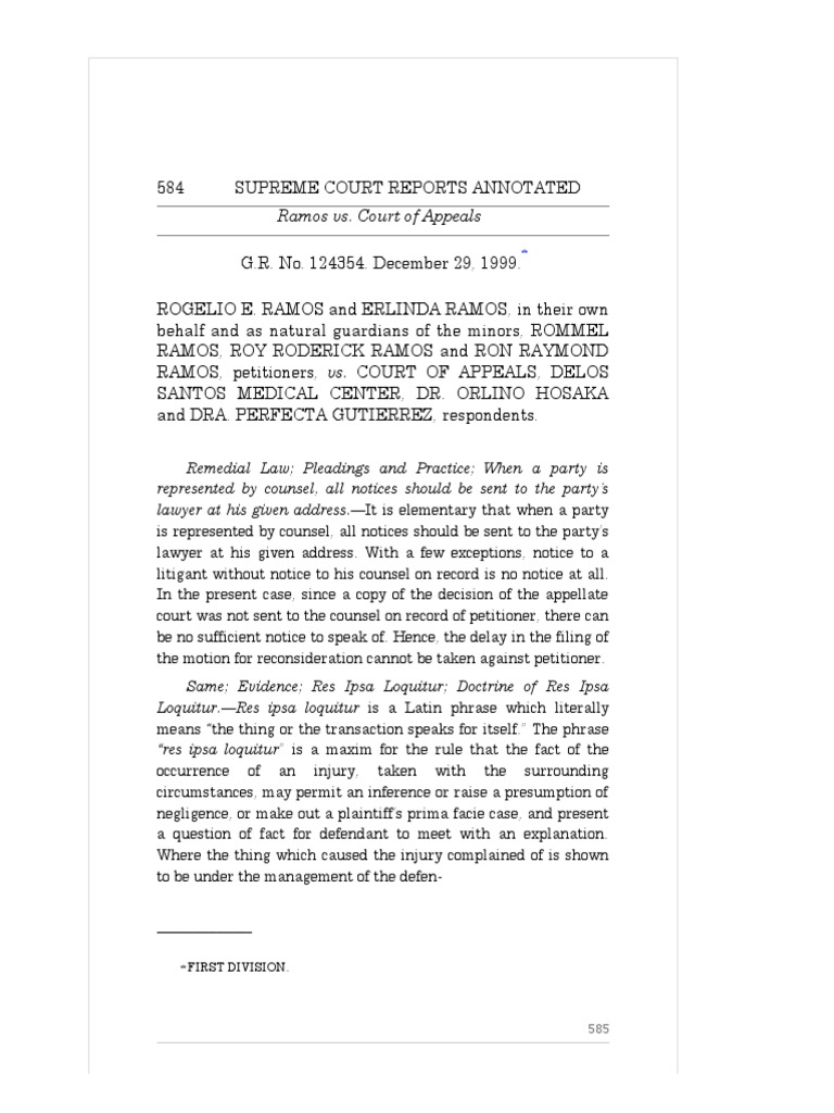 4 Ramos v. CA | PDF | Law