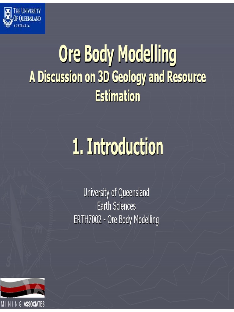 Ore Body Modelling | Geology | Conceptual Model