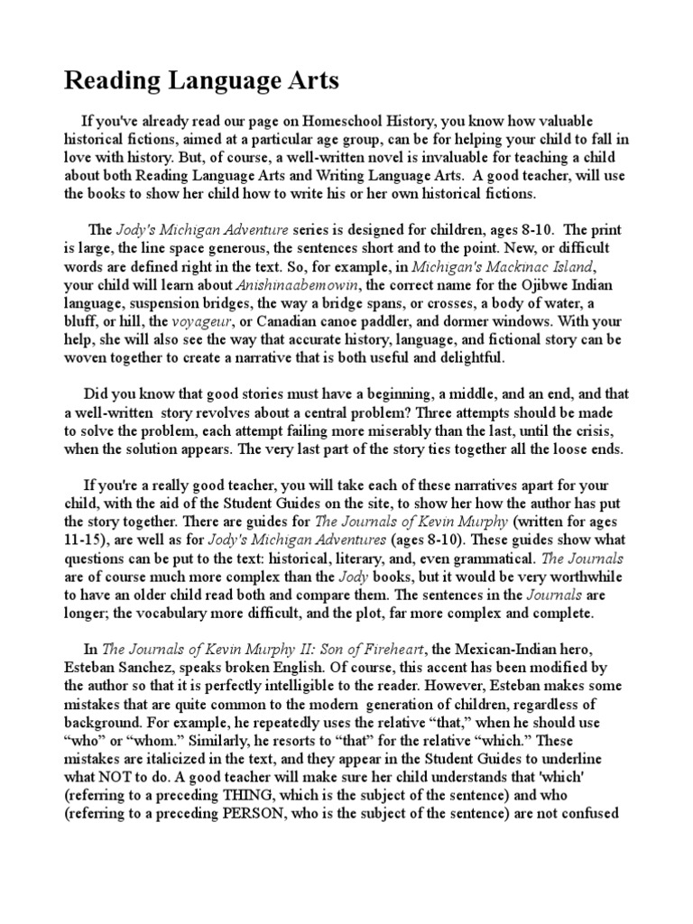 Reading Language Arts | PDF | Comma | Subject (Grammar)