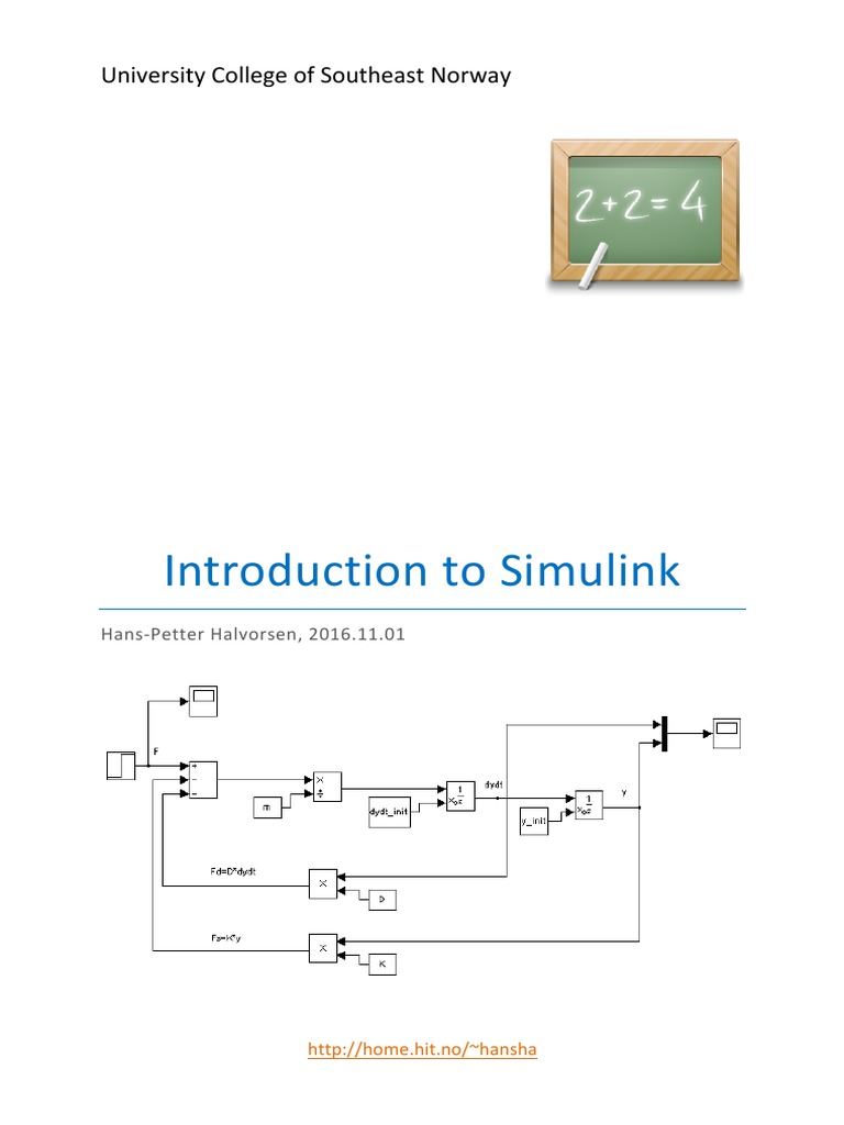 Introduction To Simulink | PDF | Acceleration | Matlab