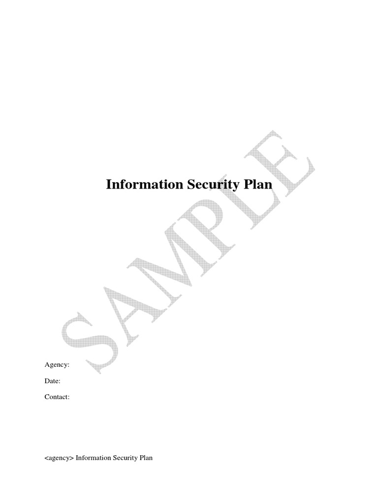 Information Security Plan | Download Free PDF | Information Security ...