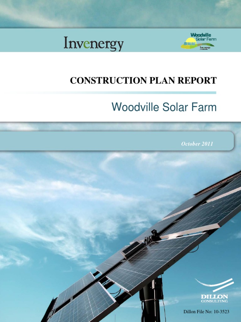 Solar Farm Construction Report | PDF | Power Inverter | Road