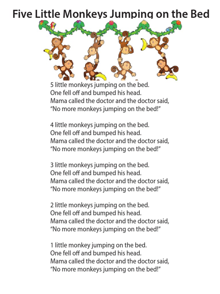 5 Little Monkeys PDF | PDF