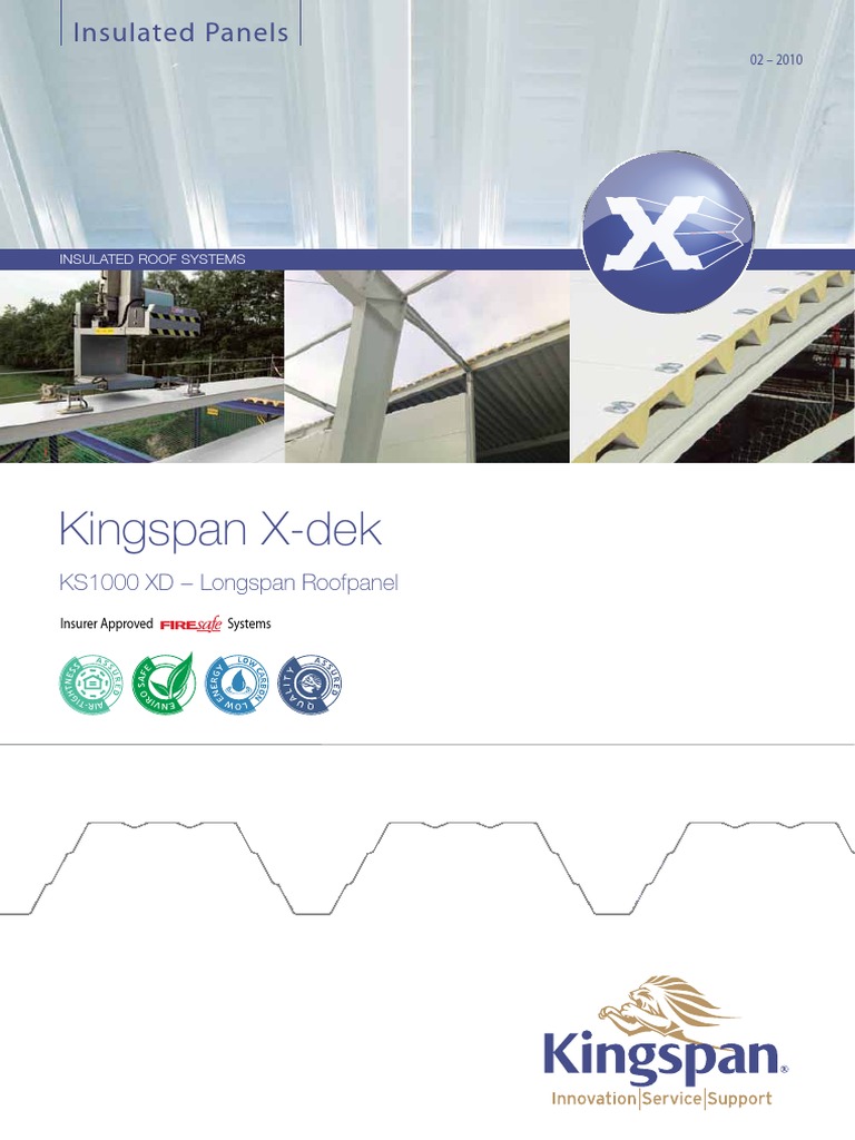 Kingspan Xdek PDF | Download Free PDF | Roof | Thermal Insulation