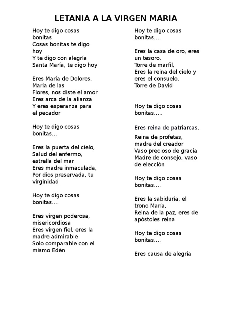 Hoy Te Digo Cosas Bonitas | PDF | Religión y espiritualidad