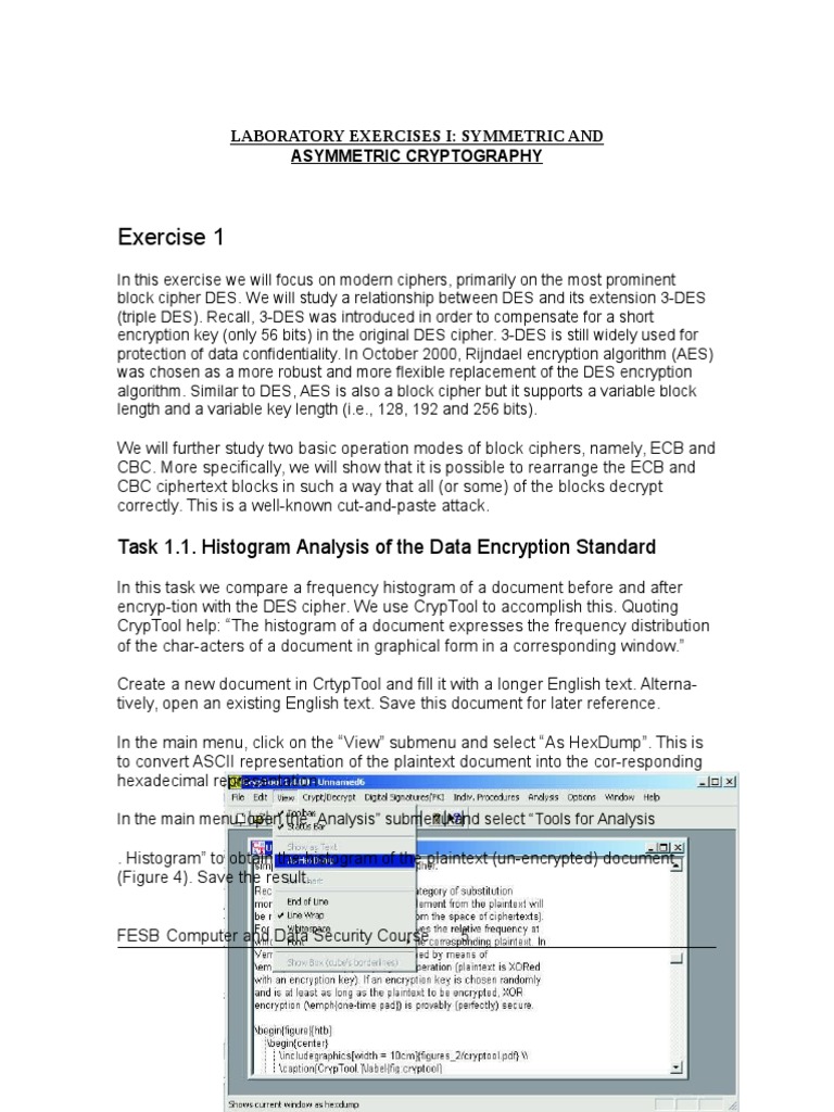 Cryptool Lab Pdf Cryptography Key Cryptography 4311
