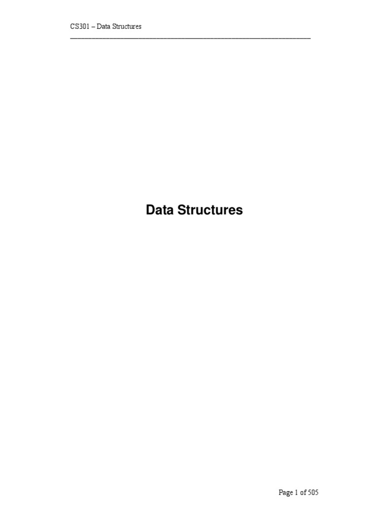 CS301 Handouts 1 45 PDF | PDF