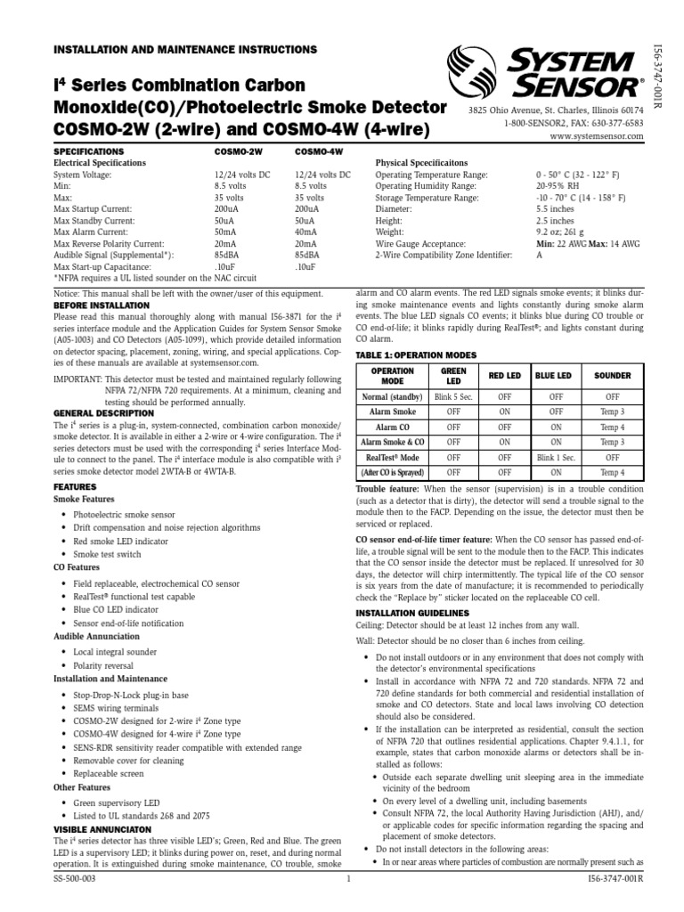 Smoke Detector Manual | PDF | Electronics | Electrical Engineering