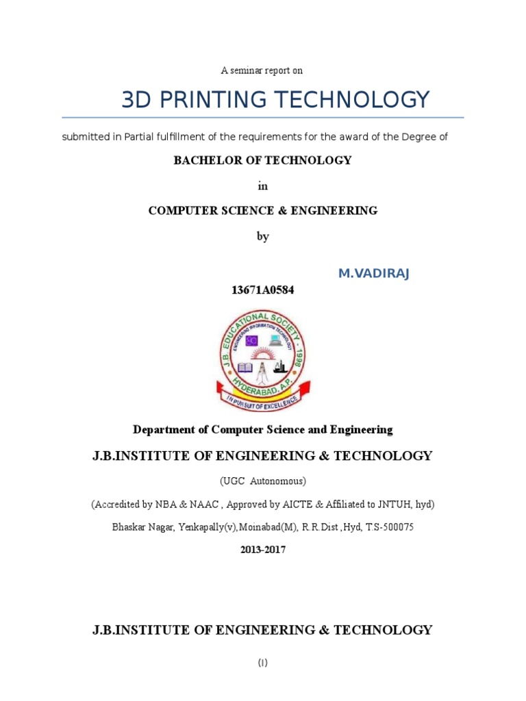 3D Printing Technology | PDF