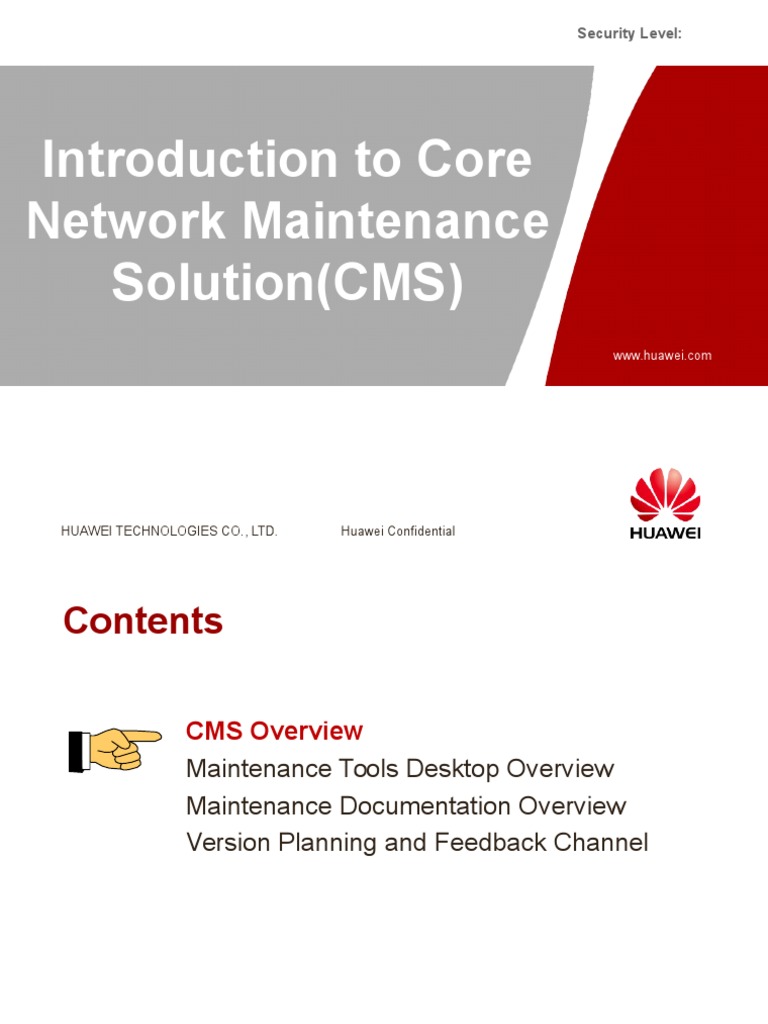 Introduction To Core Network Maintenance Solution | PDF | Documentation ...
