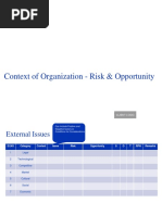 Internal and External Issues | PDF | Iso 9000 | Swot Analysis