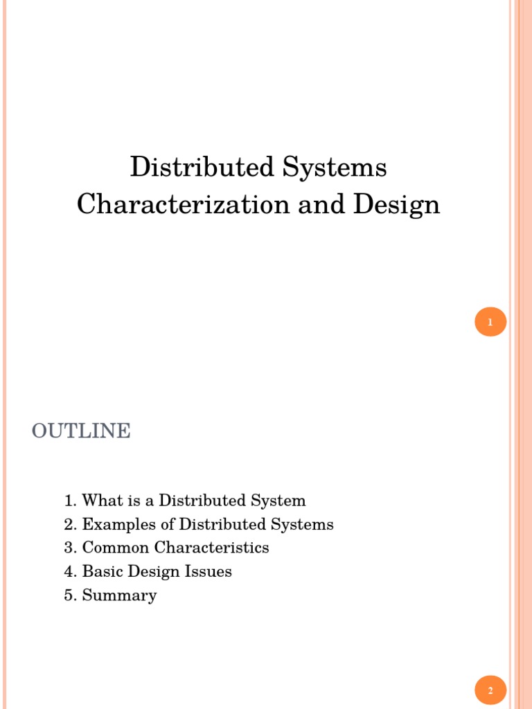 Distributed Systems Unit I | PDF | Distributed Computing | Client–Server Model