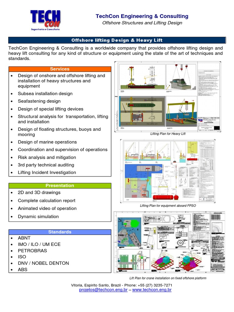 TechCon Offshore and Subsea Lifting | PDF | Crane (Machine) | Structural Load