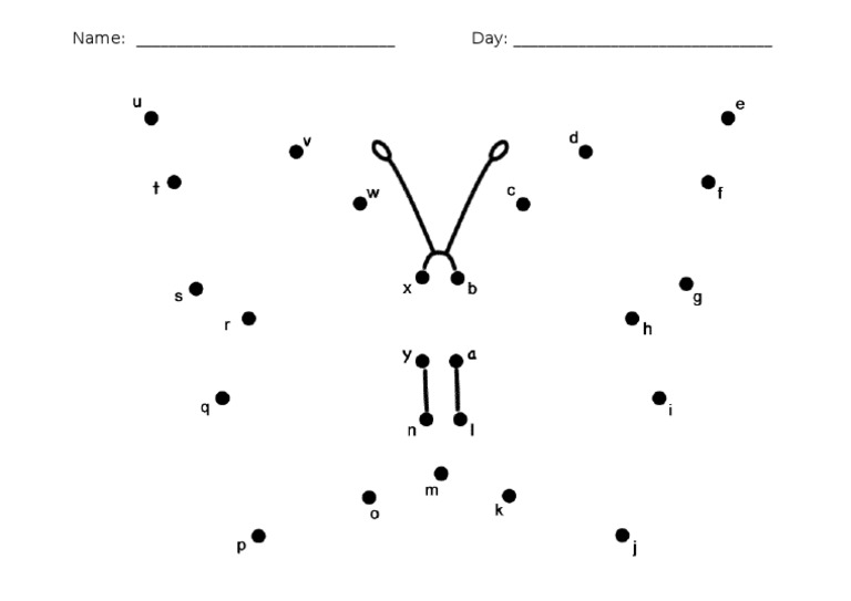 Dot To Dot Alphabet | PDF