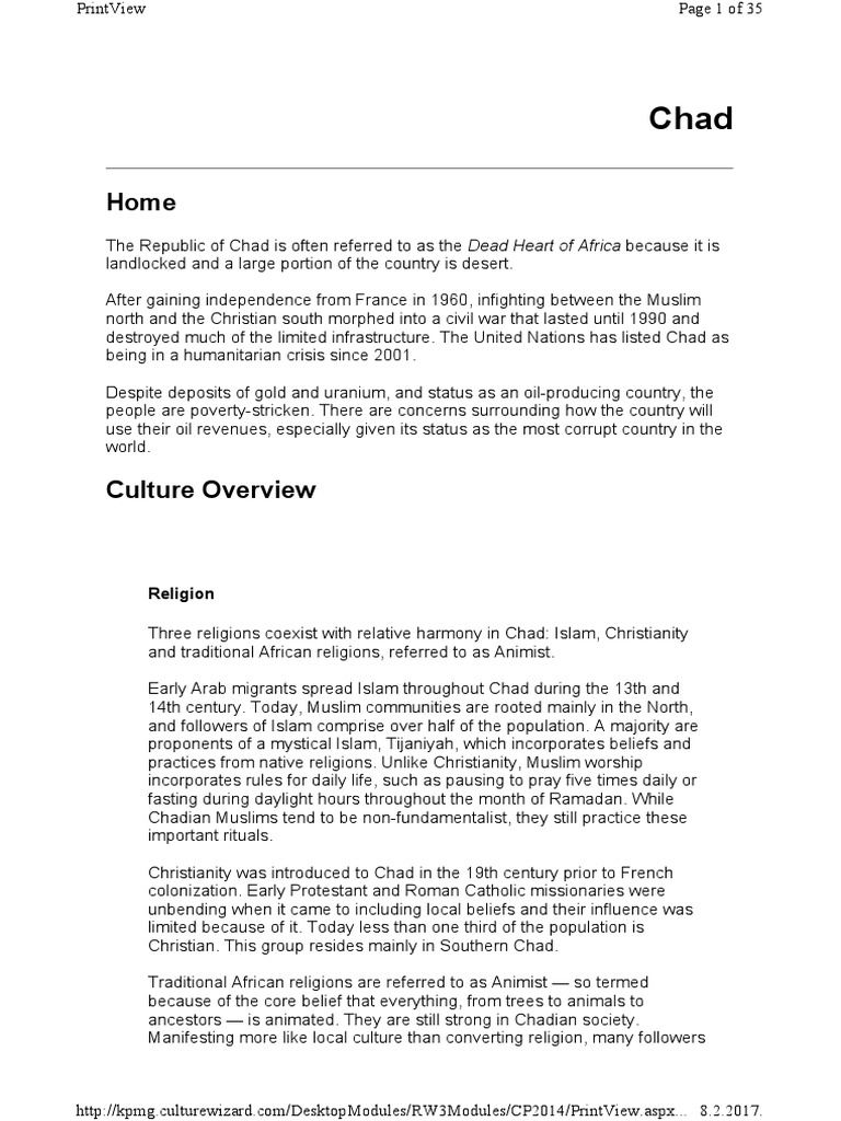 Chad PDF | PDF