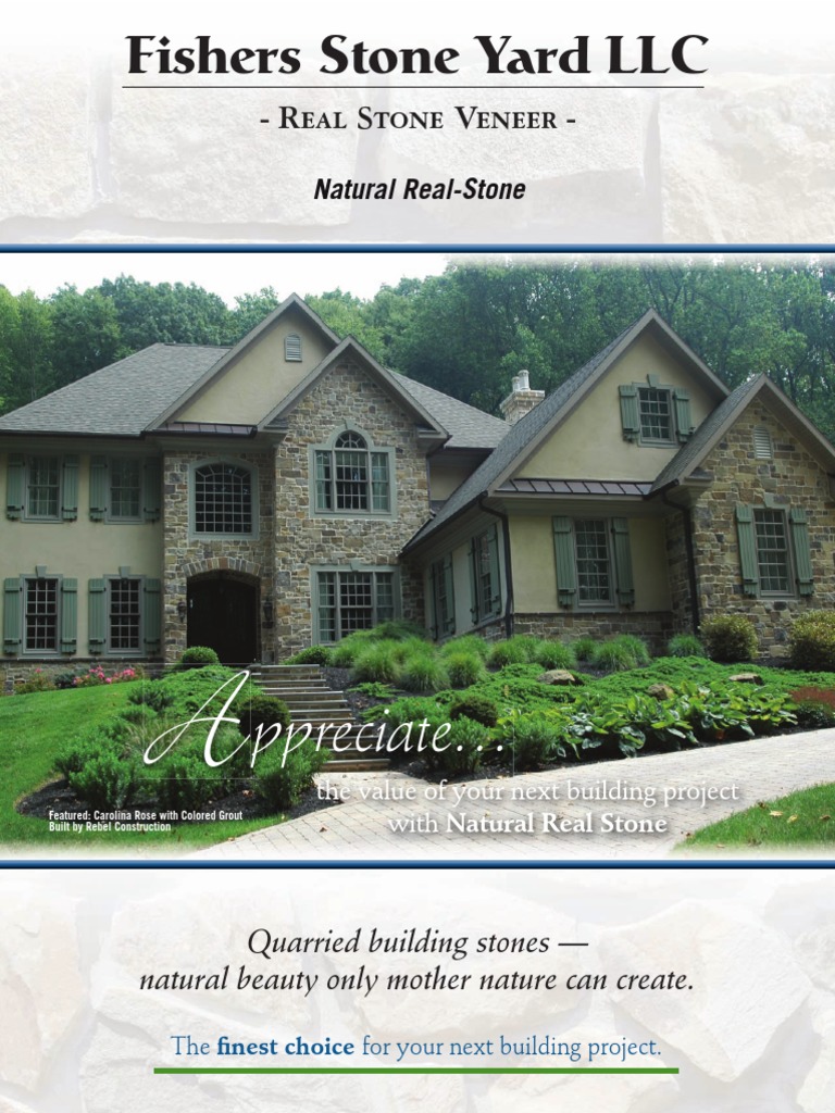 Fisher Stone Yard LLC Real Stone Brochure | PDF | Stone | Nature