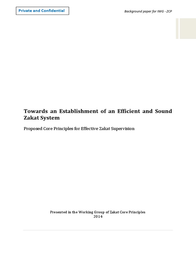 Zakah Core Principles | PDF | Caliphate | Fiscal Policy