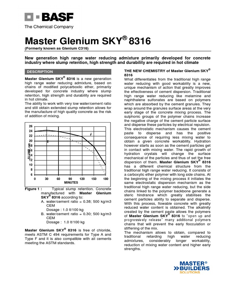 Master Glenium SKY 8316 | Concrete | Cement
