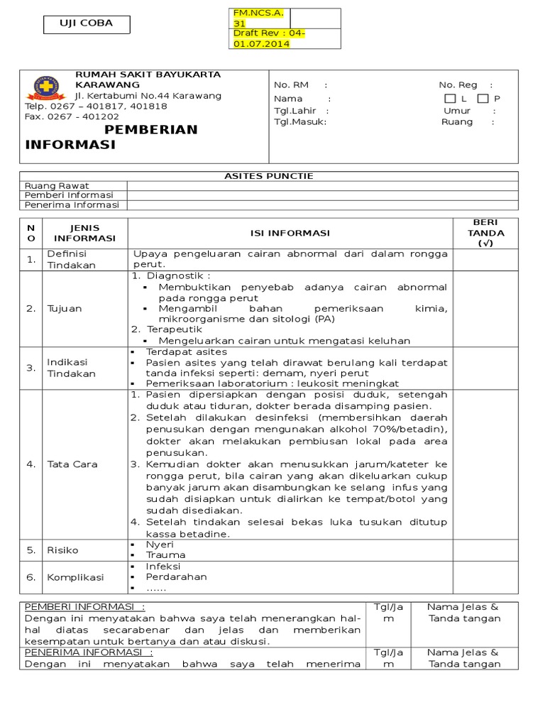 Asites Punctie | PDF