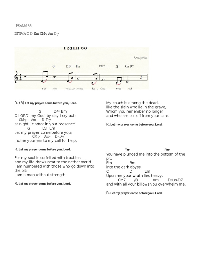 Psalm 88 | PDF