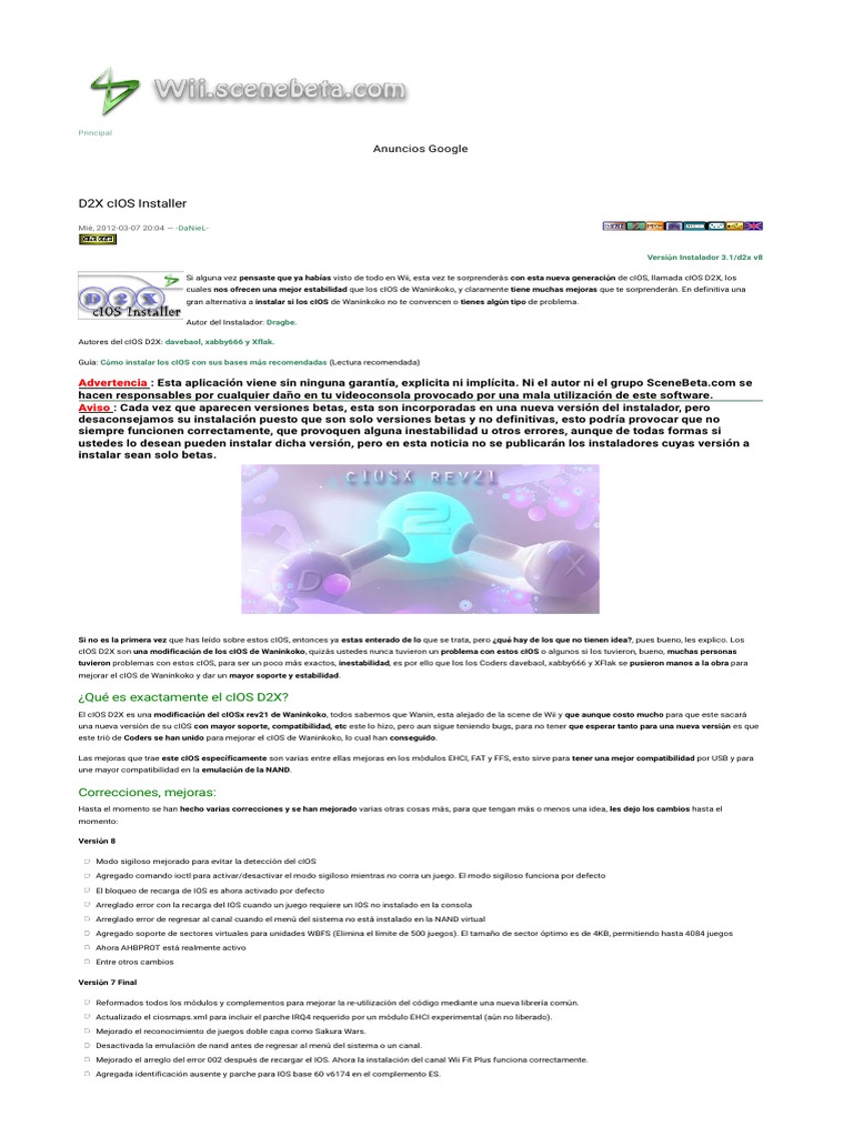 d2x Cios Installer | PDF | Ios | Archivo de computadora