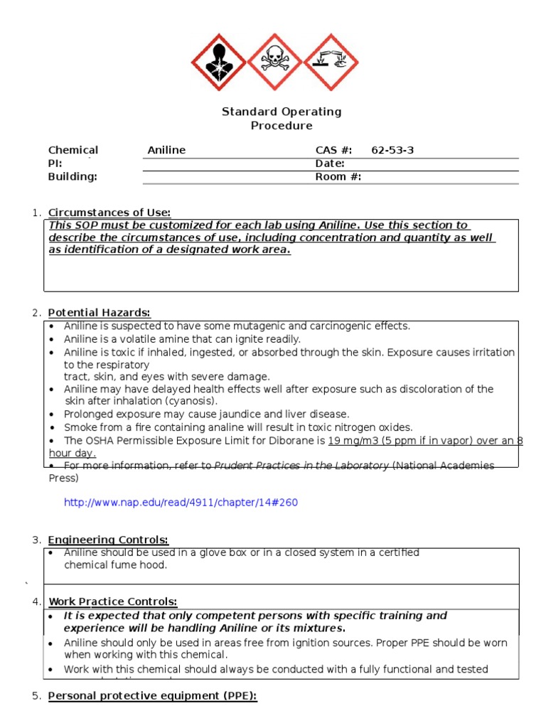 Aniline Pdf Personal Protective Equipment Toxicity