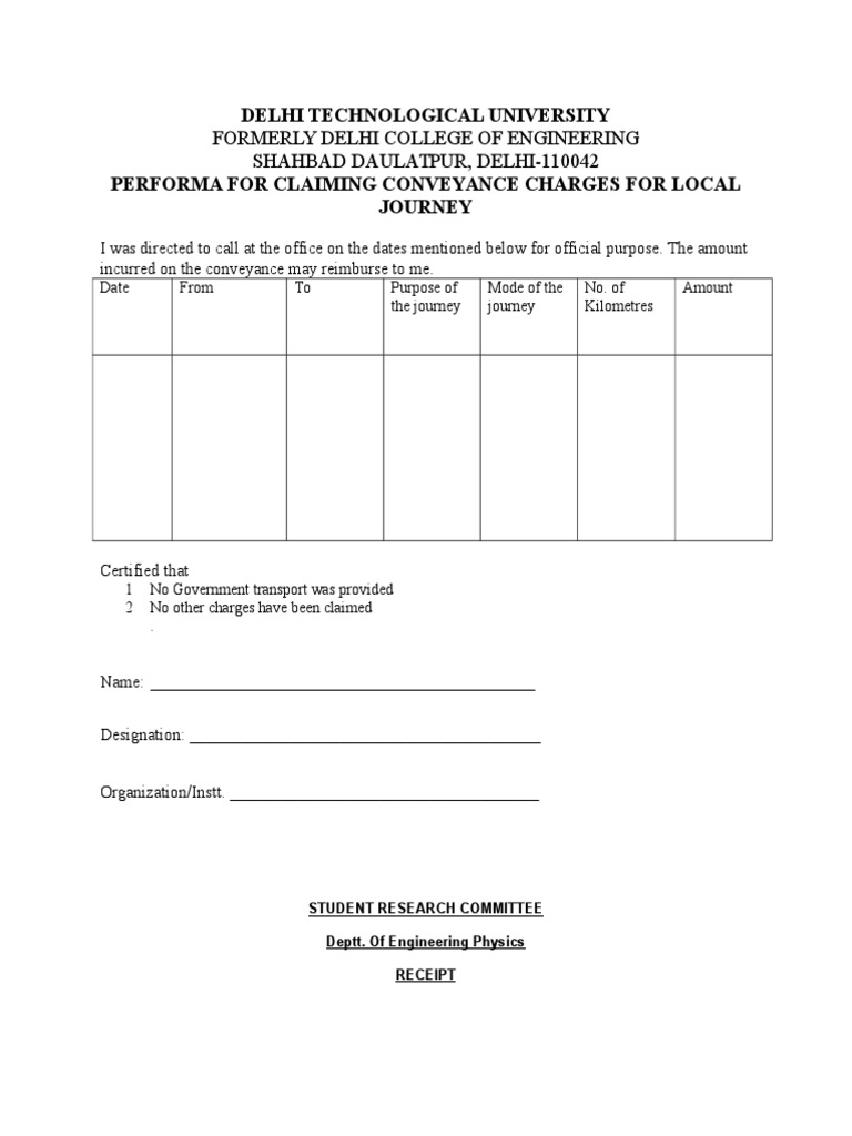 Conveyance Format | PDF | Qualifications | Academia