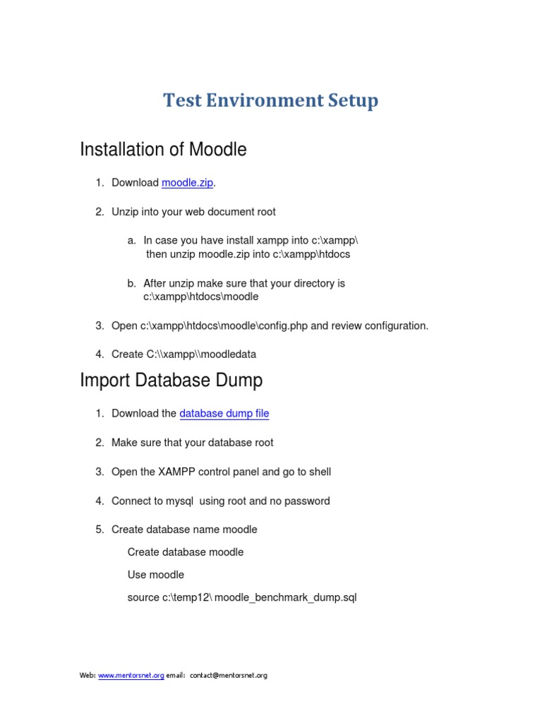Setting Up Test Environment | PDF | Computers