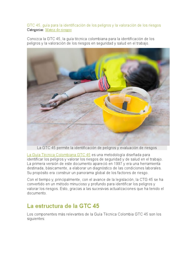GTC 45 | PDF | Probabilidad | La seguridad