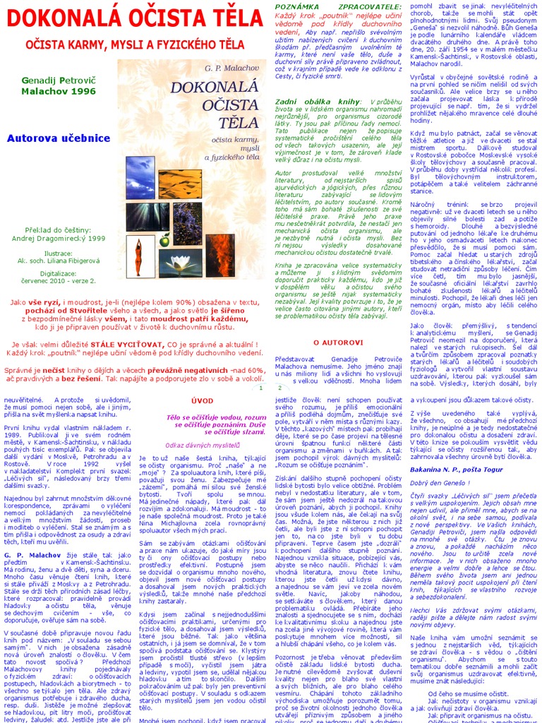 Malachov Cs Dokonala Ocista Tela v2 A5 | PDF