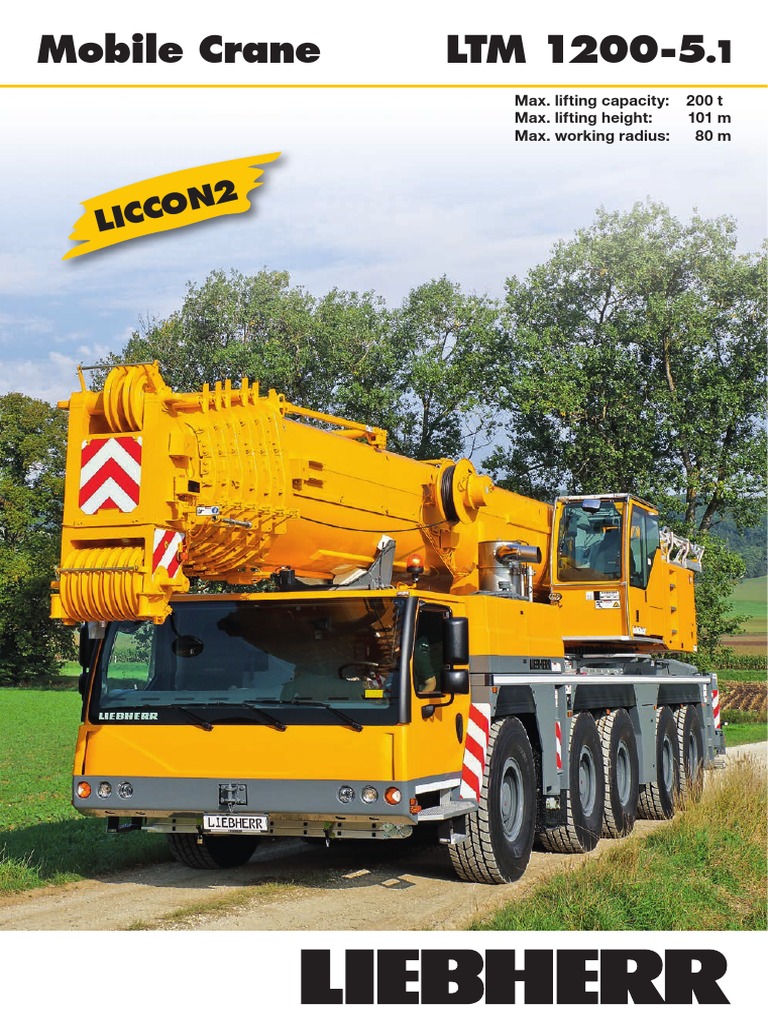 Liebherr Product Advantage Mobile Crane 210 LTM 1200-5-1 PN 210 00 E02 ...