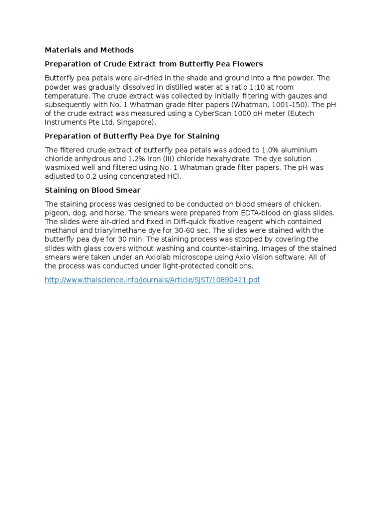 Extraction of Malabar Spinach | PDF | Staining | Chemistry