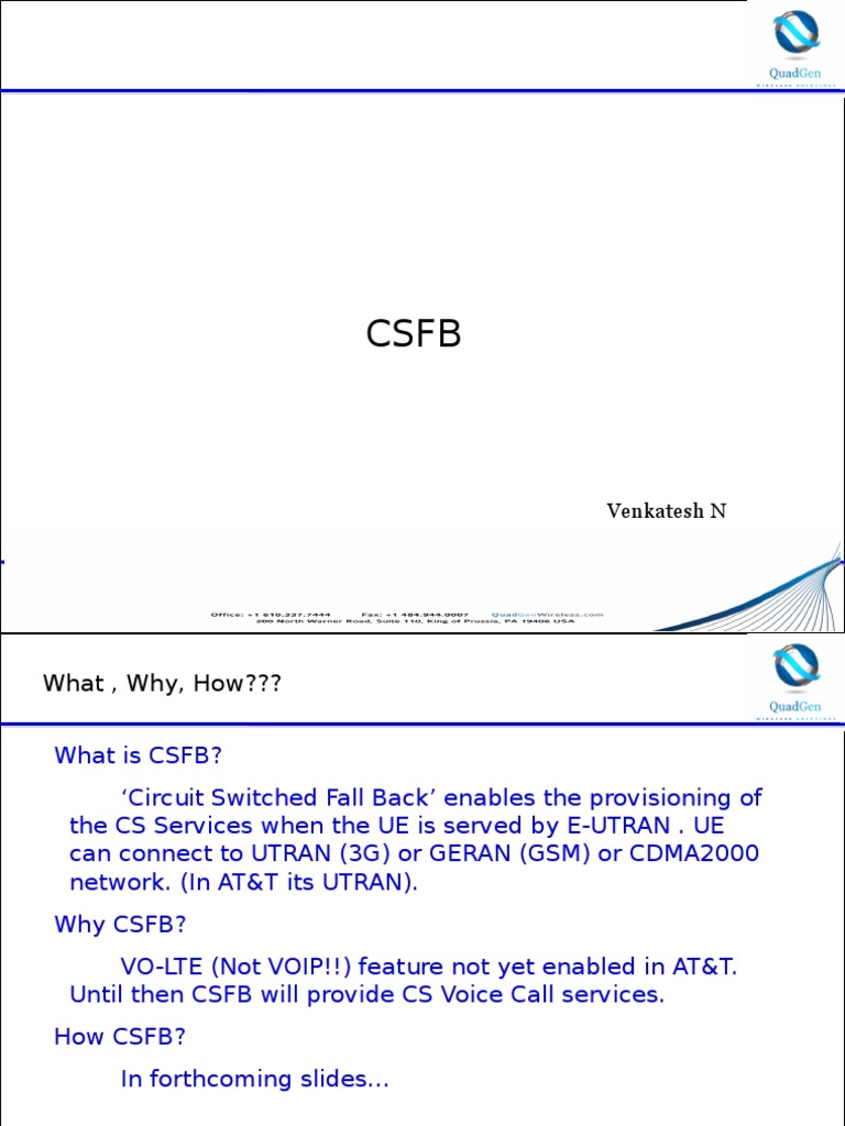 CSFB | PDF | Lte (Telecommunication) | 3 G
