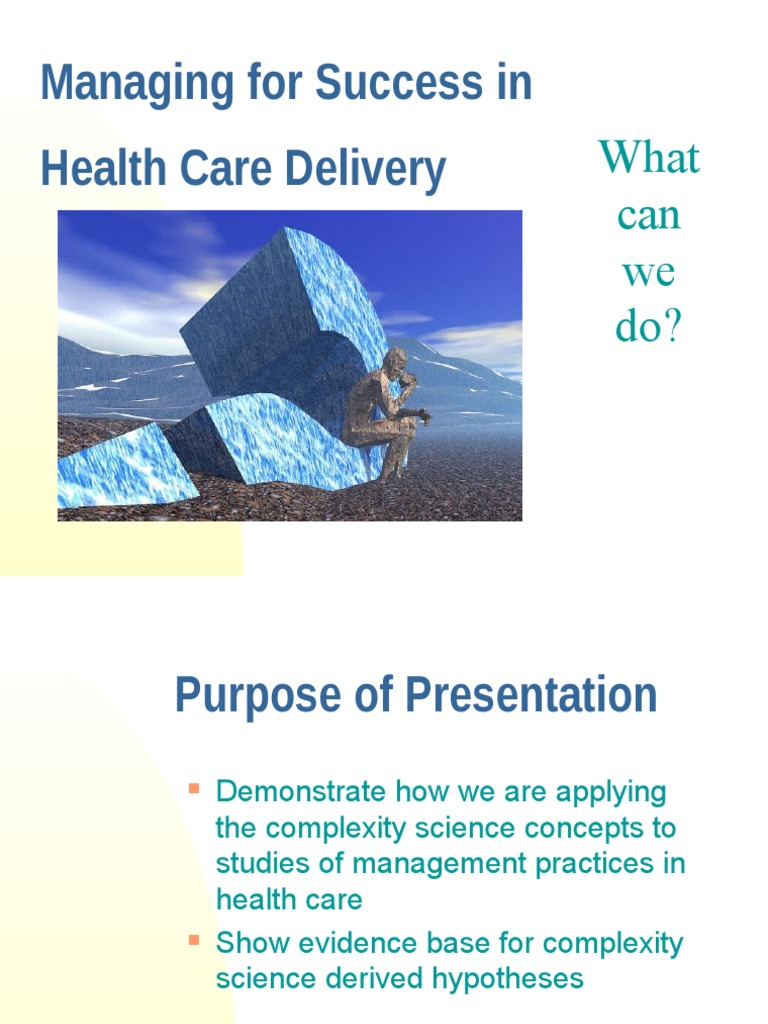 Complexity Science in Health Care Management | PDF | Conceptual Model ...
