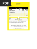 Car Service Bill Format Template | PDF