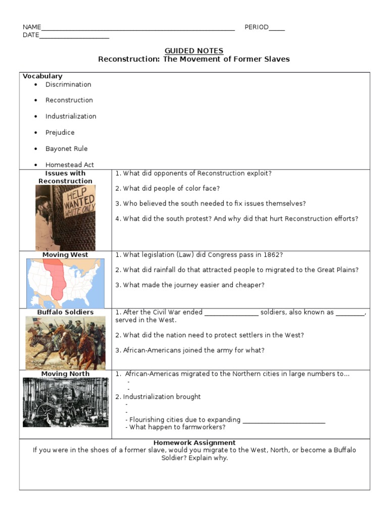 8 11 2 Guided Notes Reconstruction | PDF