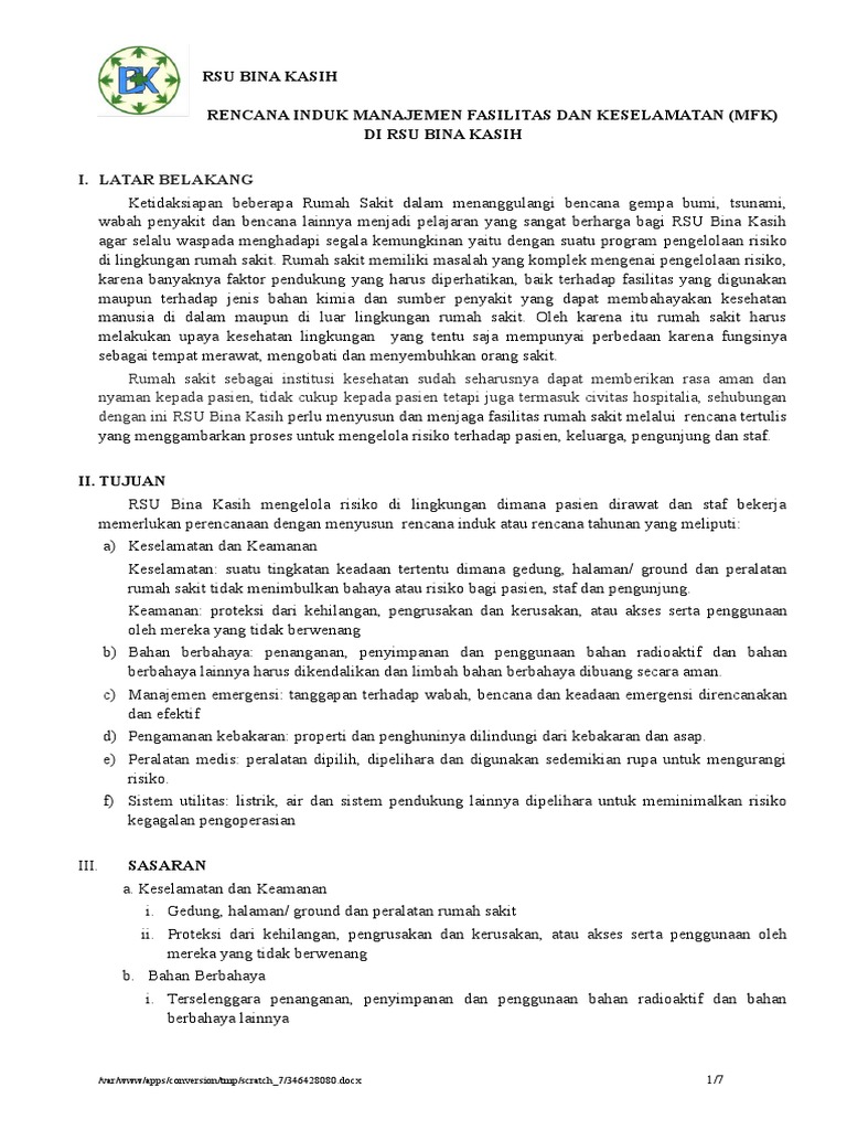 Rencana Induk MFK 2014 (Ep 2.2) | PDF